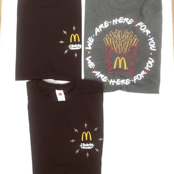McDonald's | Tops | Mcdonalds Crew Tshirt Bundle Of 3 Size L | Poshmark